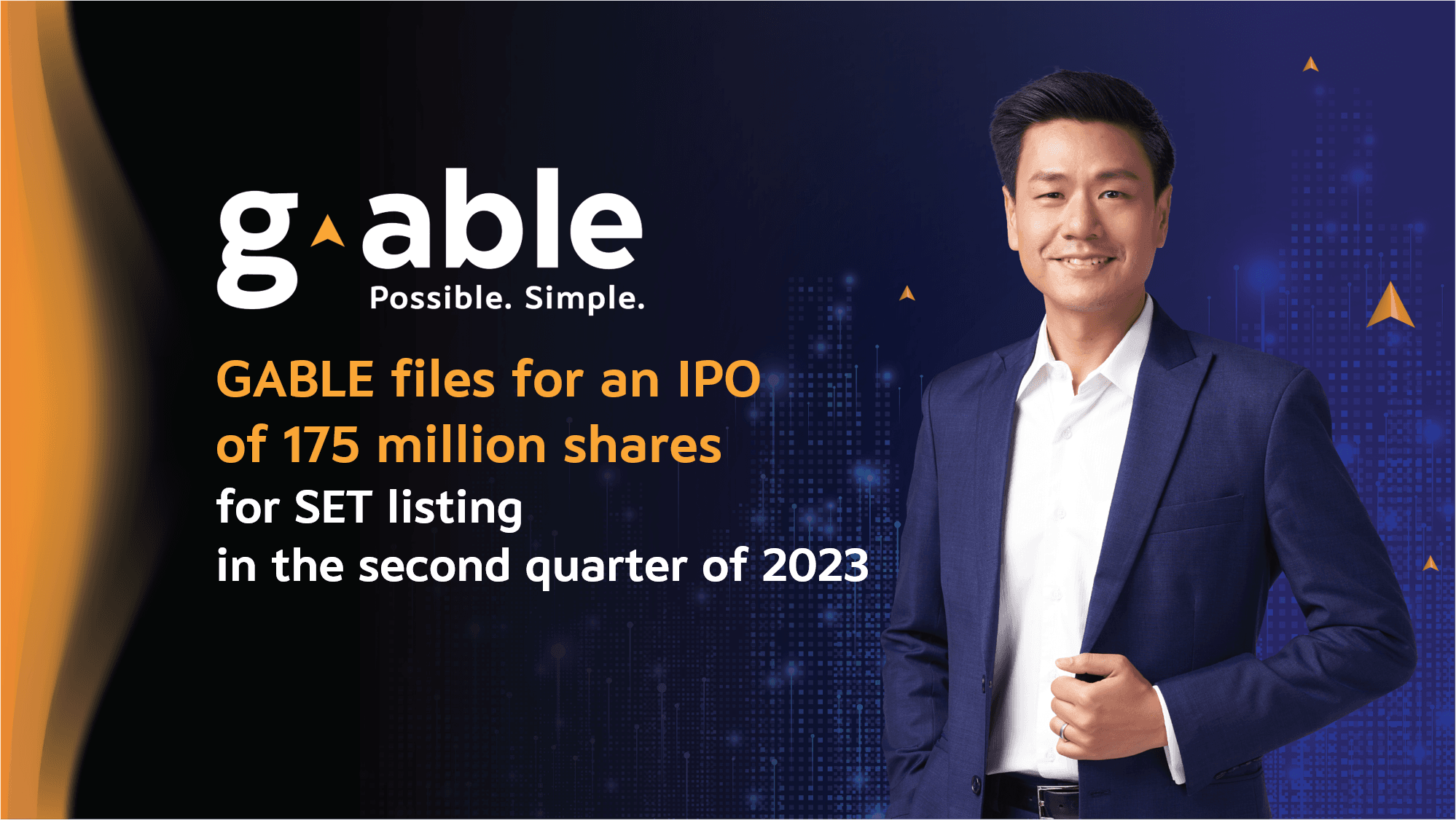 Files for an IPO of 175 million shares for SET listing, leading it to be the "Tech Enabler" leader.